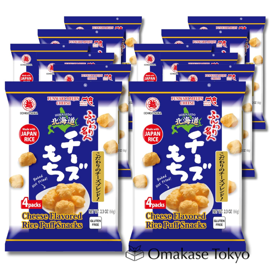 Get Echigo Seika Funwari Meijin Rice Puff Cheese x12pk Delivered | Weee ...