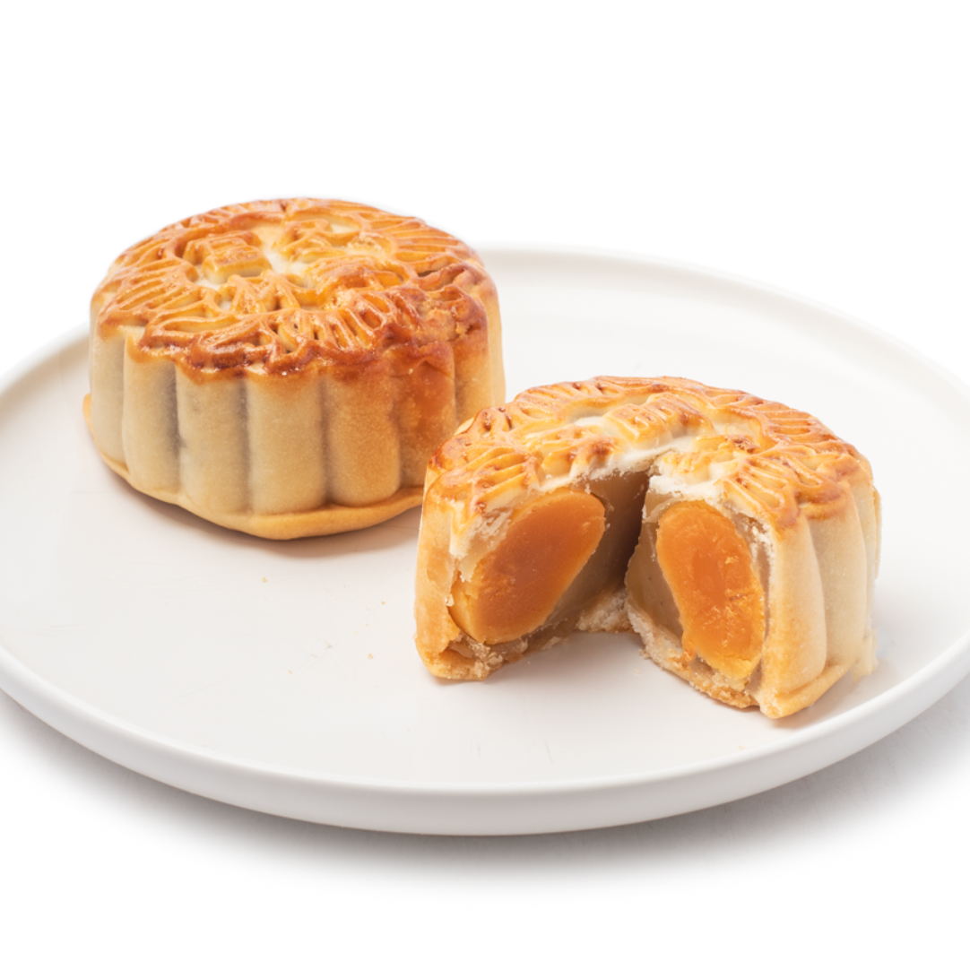 Get Handmade egg yolk with winter melon paste mooncakes. Delivered ...