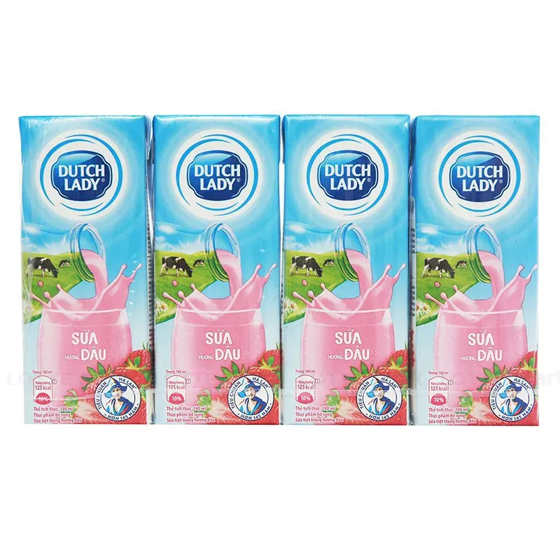 Get DUTCH LADY STAWBERRY MILK PACK OF 4 Delivered | Weee! Asian Market