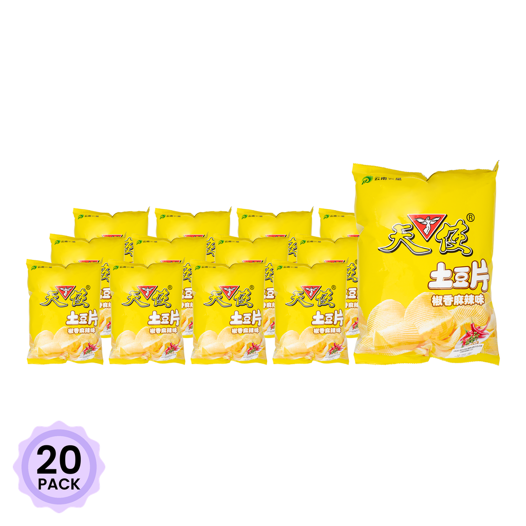 Get Angel Potato Chips, Spiced Peppery Flavor 108 g*20 pack Delivered ...