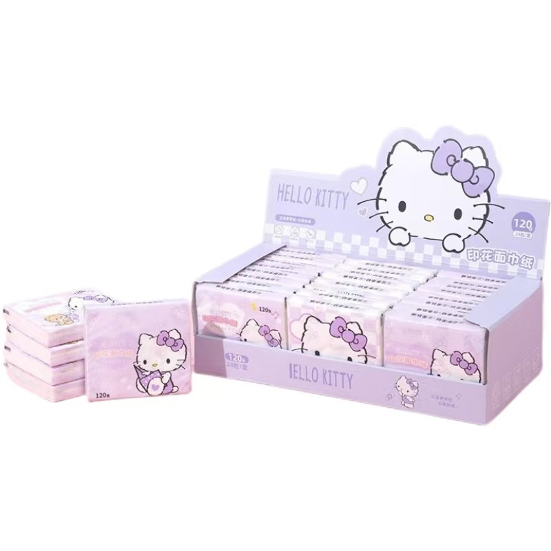 Get Sanrio Printed Tissue Portable Purple - Hello Kitty -1 Box Contains ...