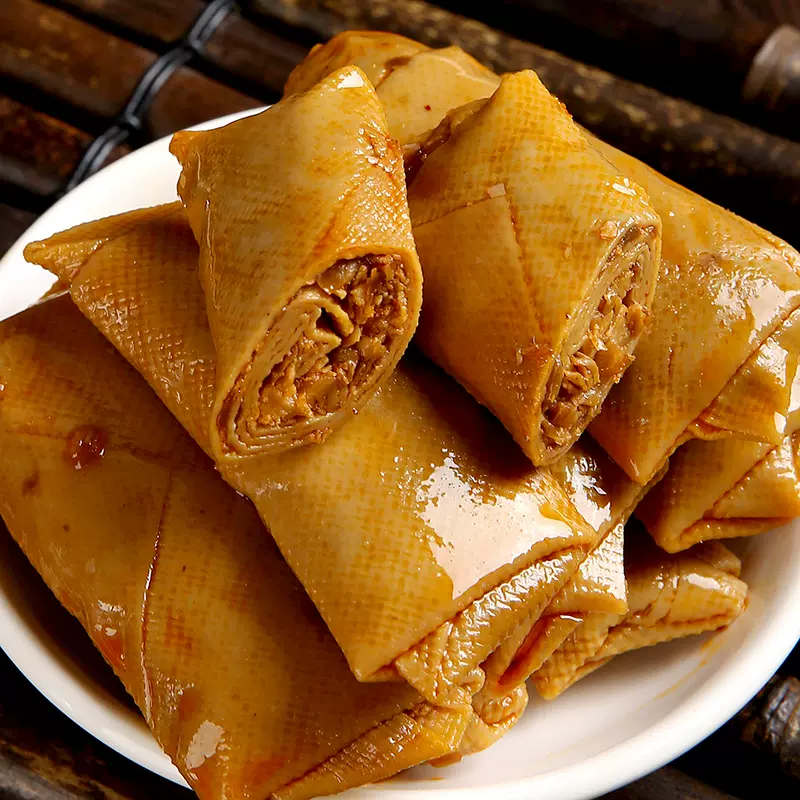 Get Zhang Fei beans dried mushroom sandwich bean roll crispy bamboo ...