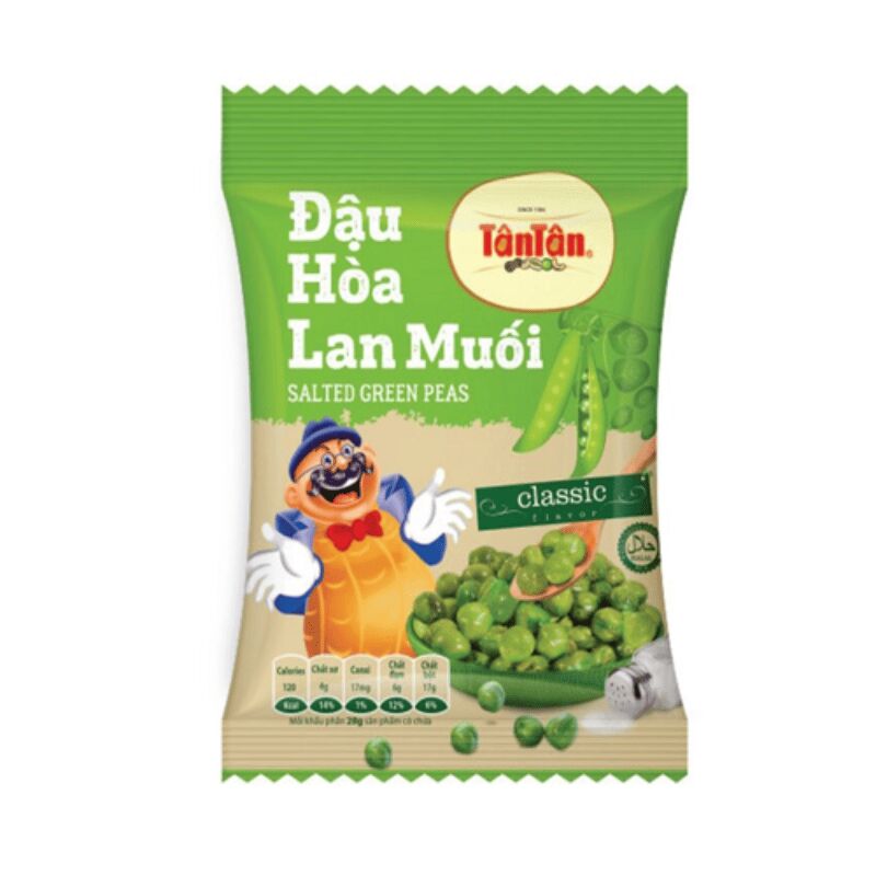 Get [Tan Tan] Salted Green Peas 50g - Crunchy Snack 1 count Delivered ...