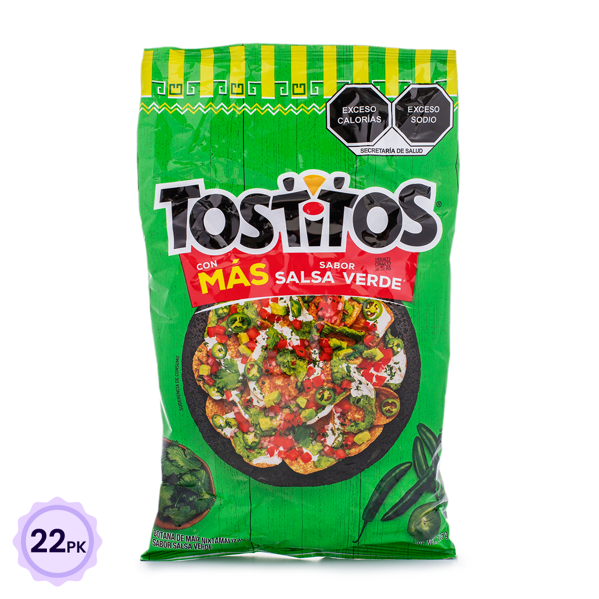 Get [Pack of 22] Sabritas Tostitos Salsa Verde Tortilla Chips 175 g ...