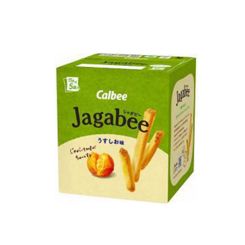 Calbee卡乐比 Jagabee薯条 淡盐味 15g*5袋 75g - Weee!