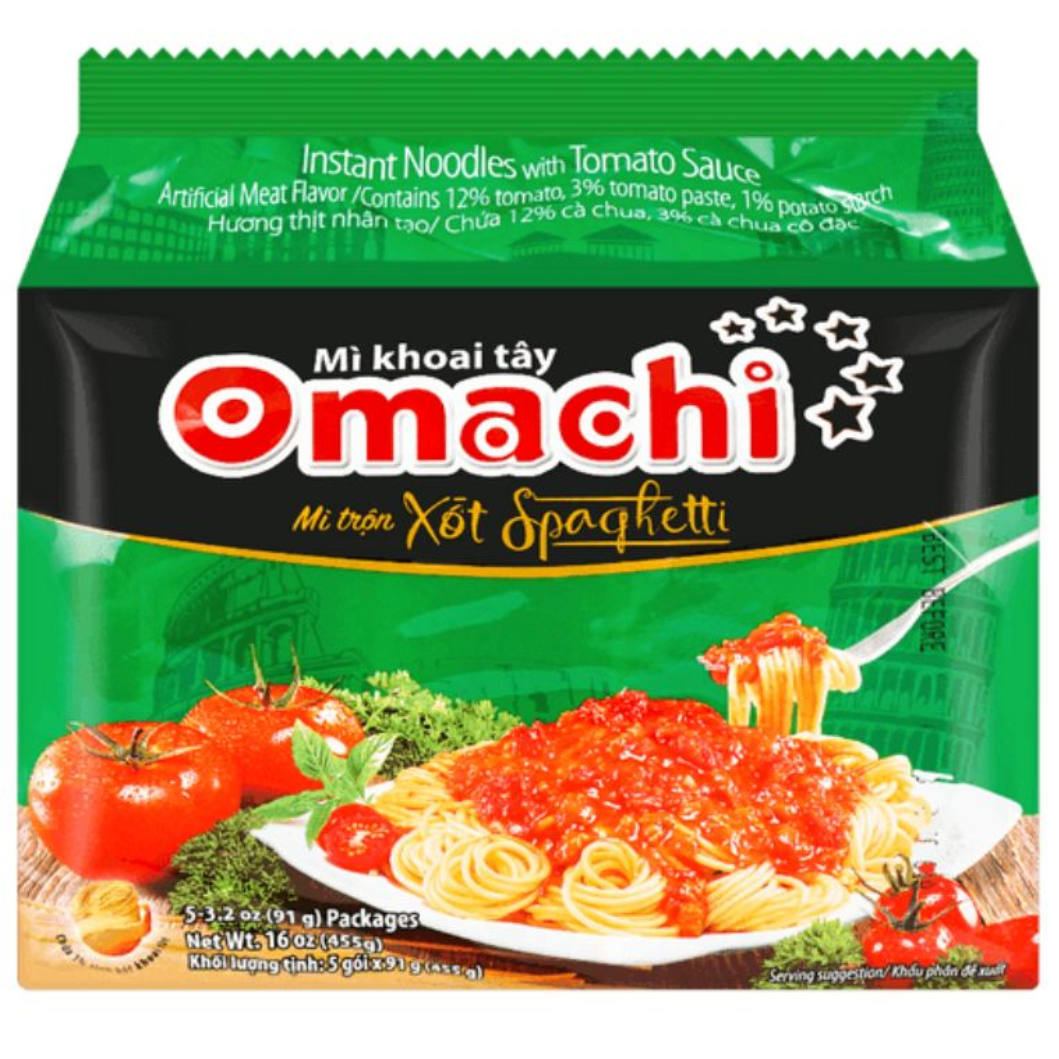 OMACHI Instant Noodle Spaghetti Flavor 5 Bags - Weee!