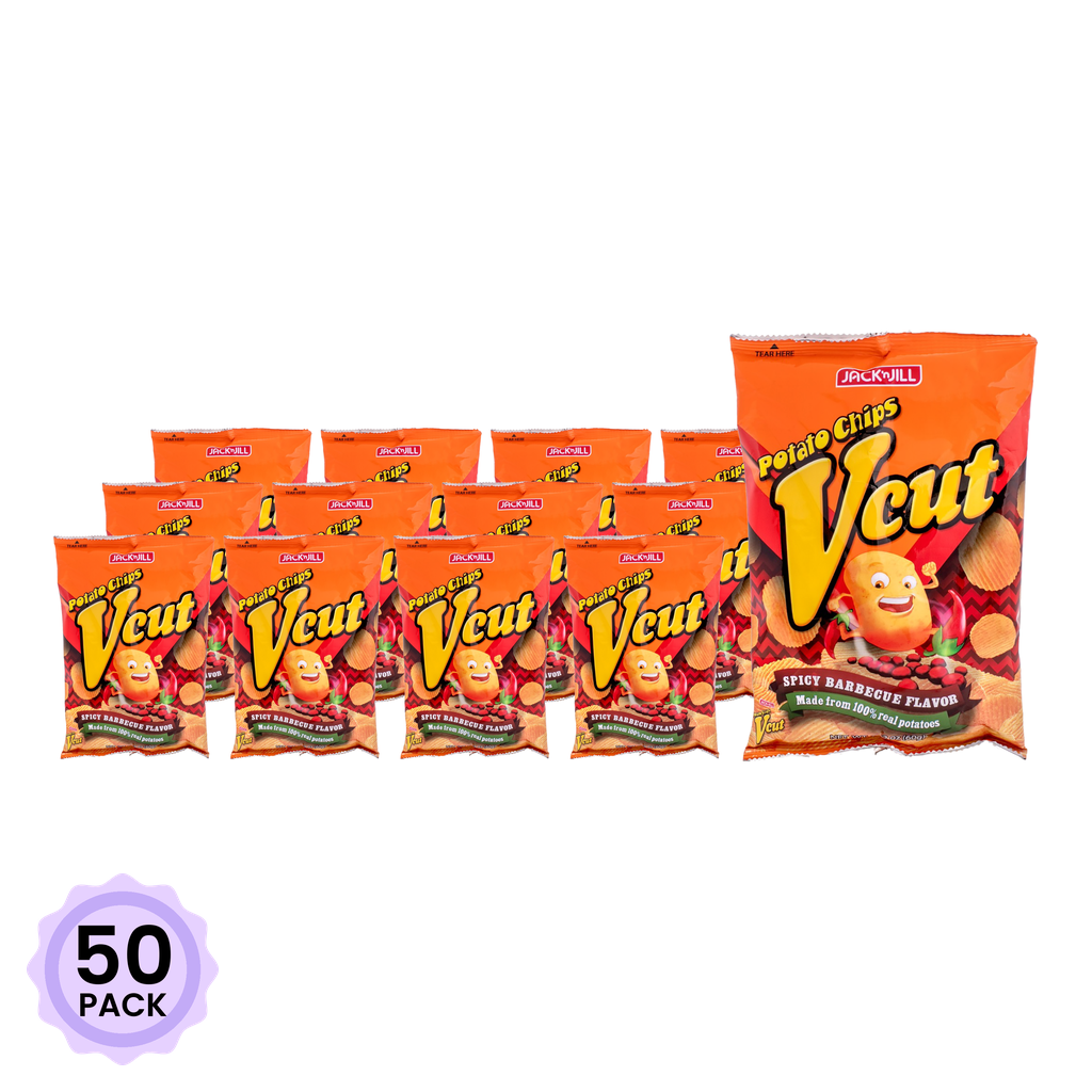 Get Jack 'N Jill Vcut Potato Chips Spicy Barbecue Flavor 60 g*50 pack ...