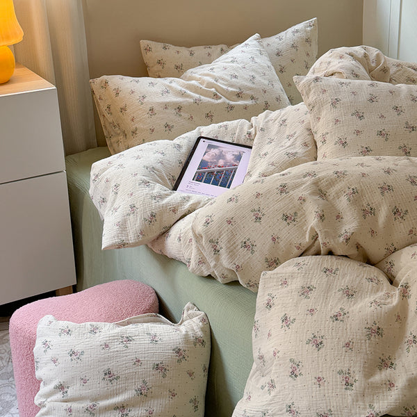Blooming Muse Bedding Set Queen Size Mint - Weee!