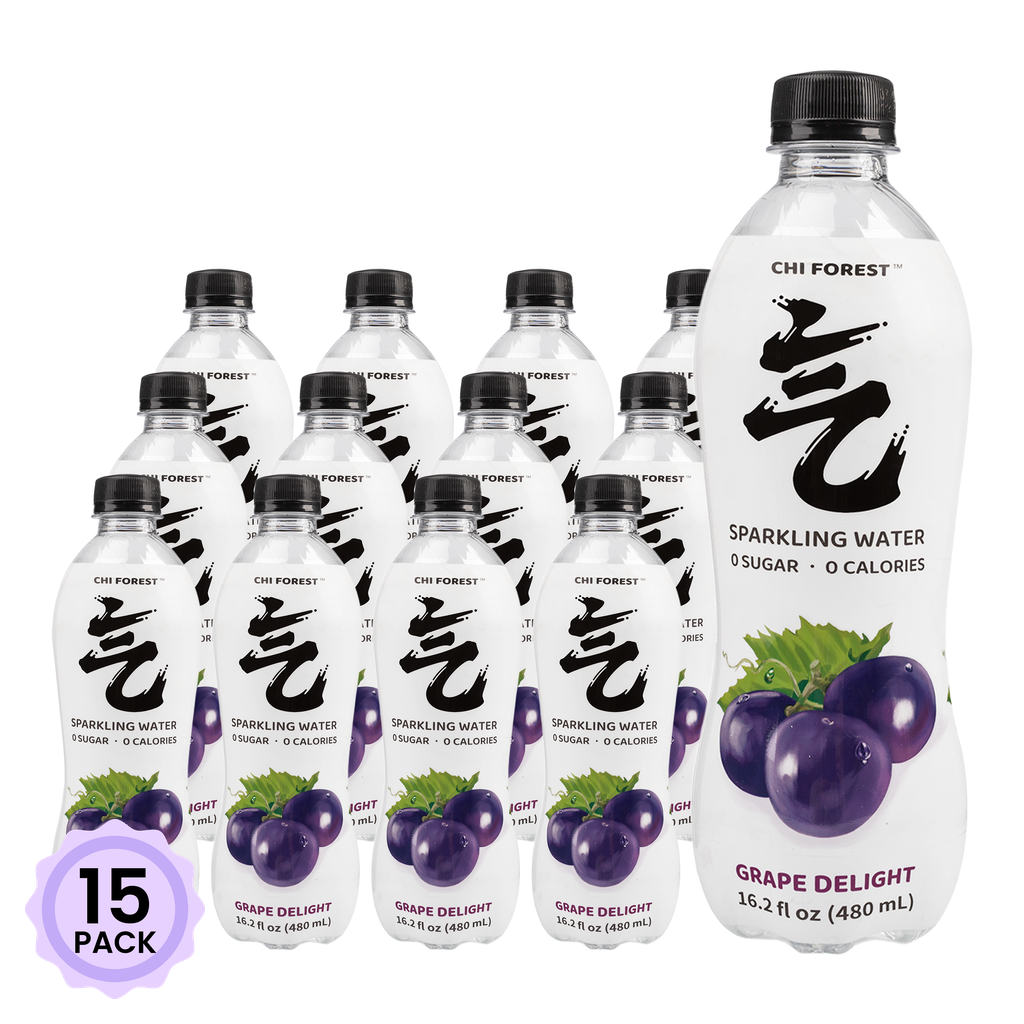 Get Genki Forest Sparkling Water, Grape Delight Flavor 480 ml*15 pack ...