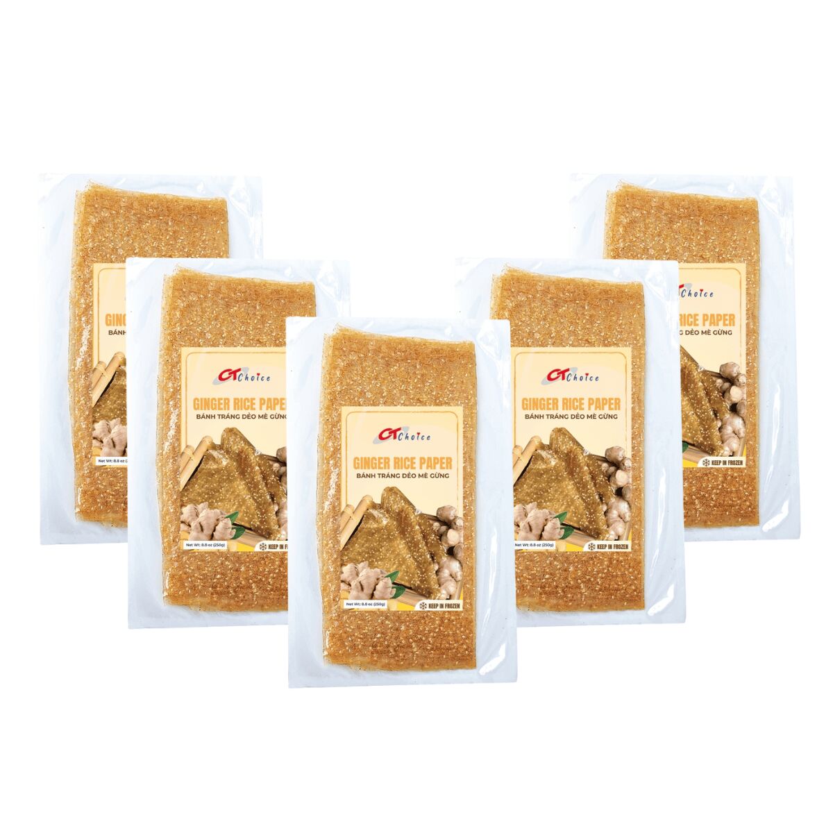 Get [CT Choice] Rice Paper Ginger Sesame 250g 5 count Delivered | Weee ...