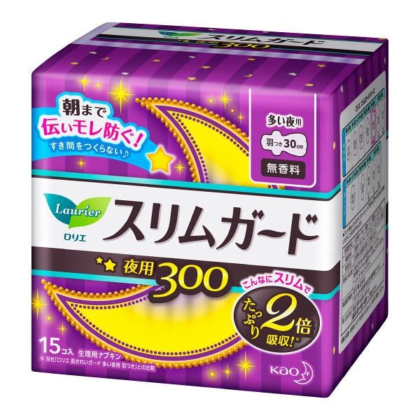 Get Kao Laurier 30cm Slim Guard Wing Sanitary Pads 15p 1 count ...