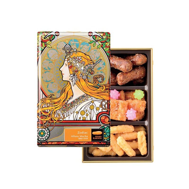 【日本直邮】麻布花林糖 名画博物馆系列 黄金十二宫 花林糖 72g - Weee!