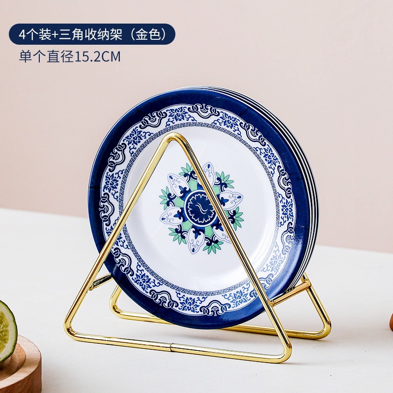 Get Four classical blue and white bone plates 1 each Delivered | Weee ...