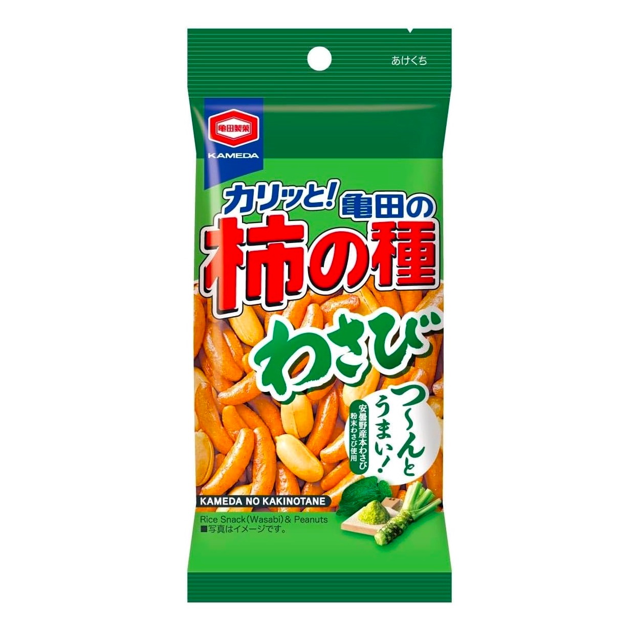 Wasabi Rice Crackers Peanuts Snack Food Kameda 57g - Weee!
