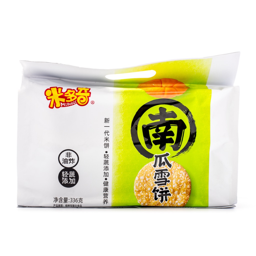 Miduoqi Rice Crisp Cakes, Pumpkin Flavor - Weee!