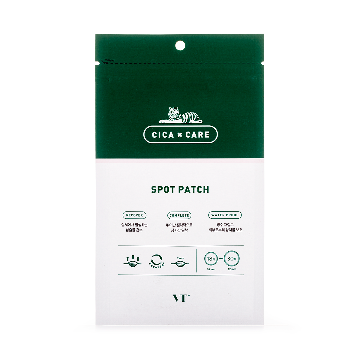 VT cica Instant Acne Pimple Patch 10mm x 18 Patches + 12mm x 30 Patches ...