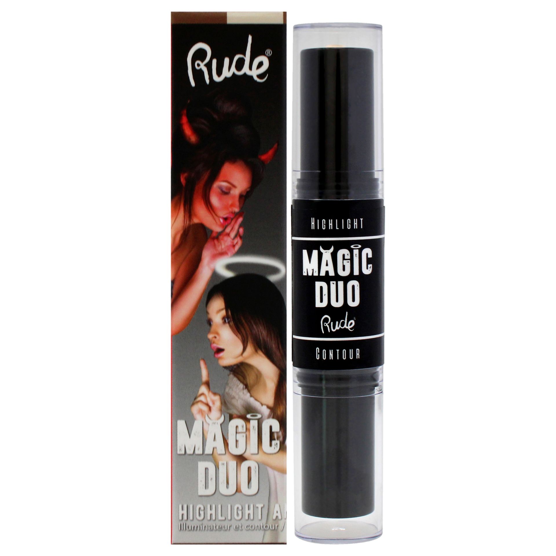 Get Rude Magic Duo Highlight and Contour Women 0.3oz Delivered | Weee ...