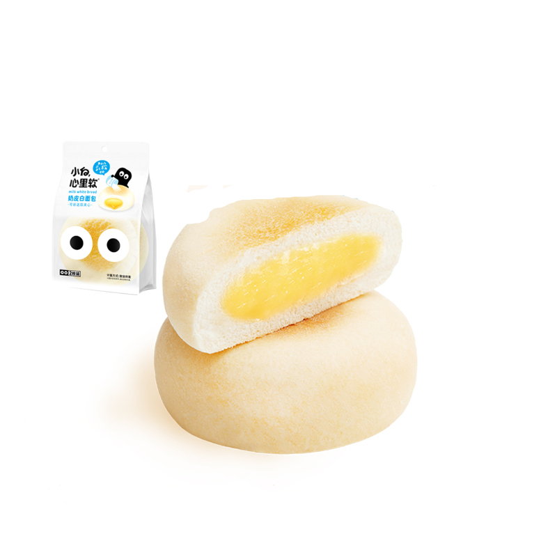 小白心里软奶皮白面包早餐夹心蛋糕充饥零食休闲营养小吃270g*1袋装 - Weee!