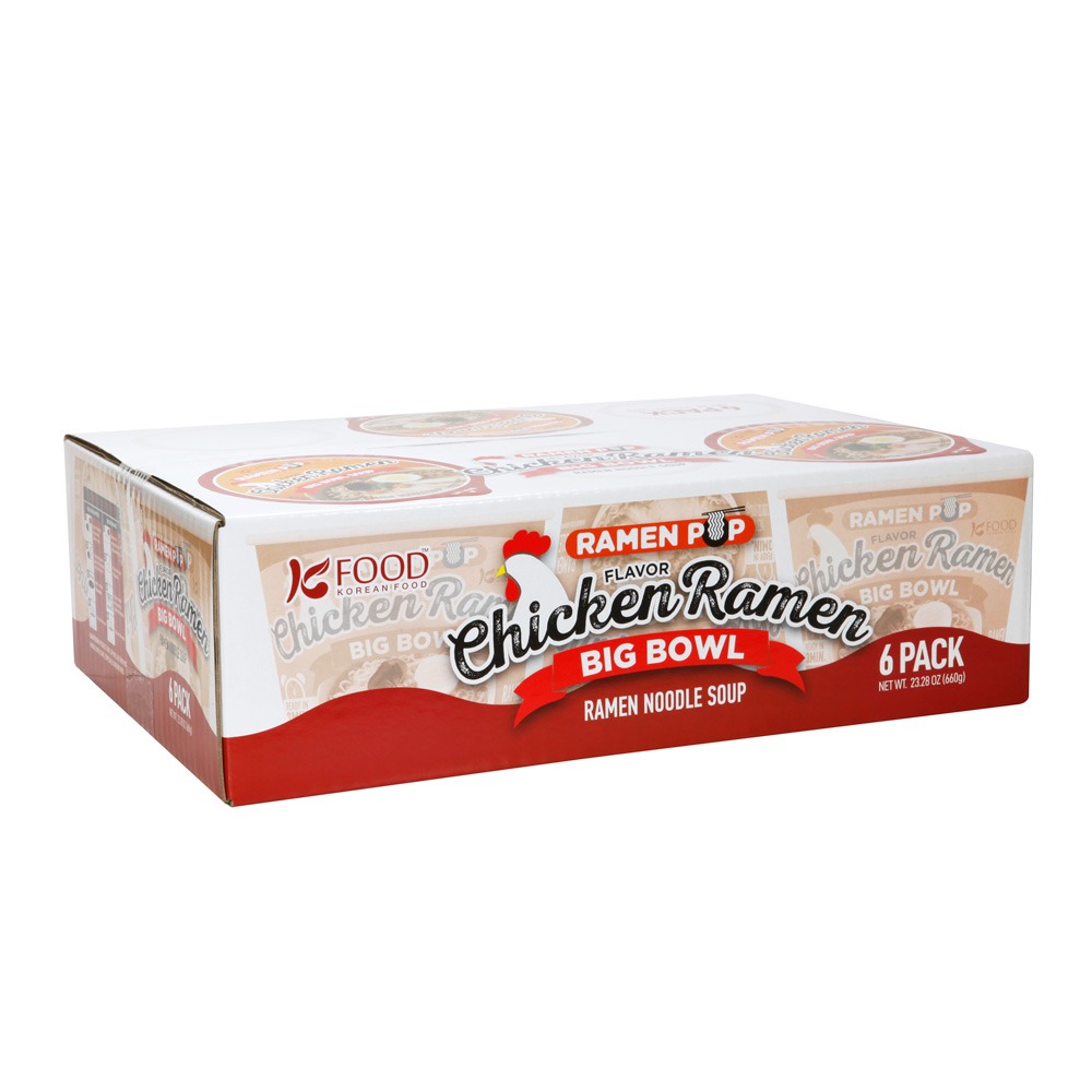 Get Ramen Pop Chicken Ramen Big Bowl Soup 3.88 6 Pack Delivered | Weee ...