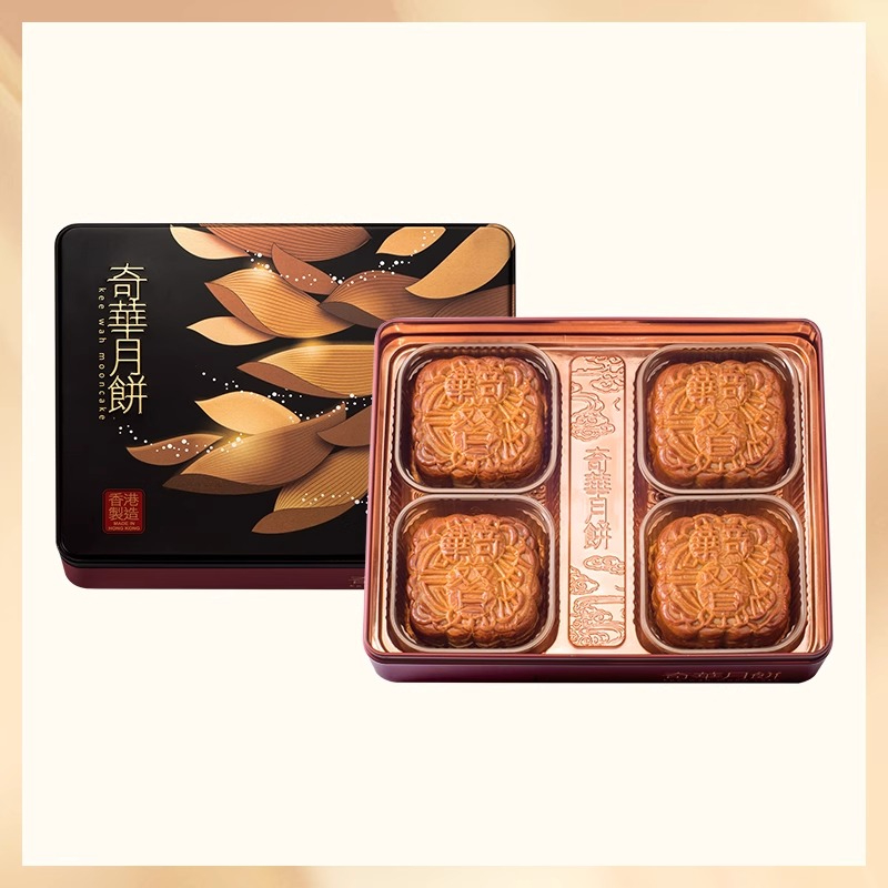 奇华饼家双黄白莲蓉月饼礼盒 740g*1盒 - Weee!