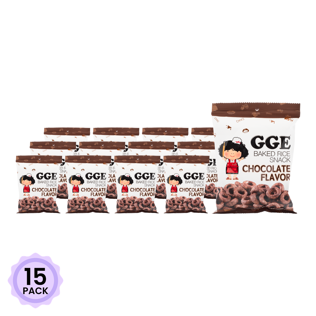 Get GGE Baked Rice Snack Chocolate Flavor 45 g*15 pack Delivered | Weee ...