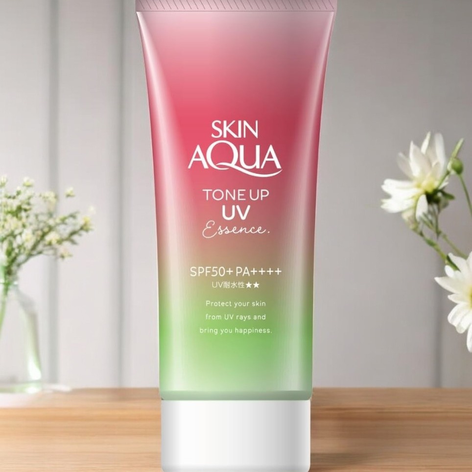 Get Rohto Skin Aqua Tone Up UV Essence Happiness Aura Delivered | Weee! Asian Market