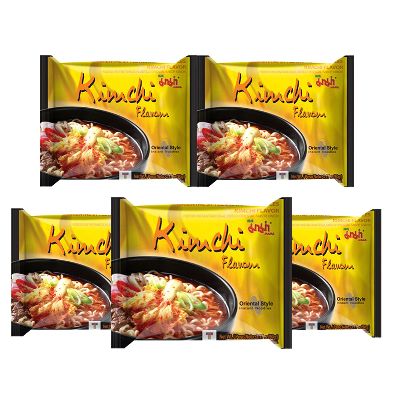 Get Mama Kimchi Flavor Instant Noodles 90gx5 Delivered | Weee! Asian Market