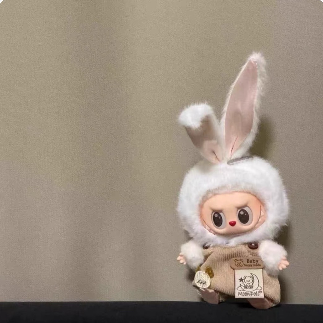 Get Labubu Cute White Rabbit - Head Outfit Set Delivered | Weee! Asian ...