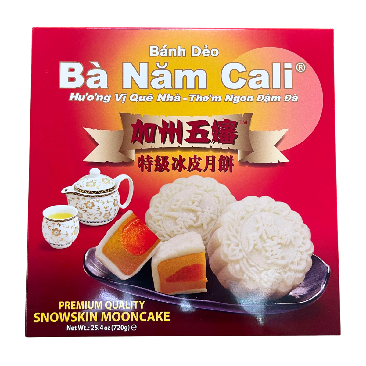 Get Ba Nam Cali Mooncake Snow Skin Durian 0 Yolk Delivered | Weee ...
