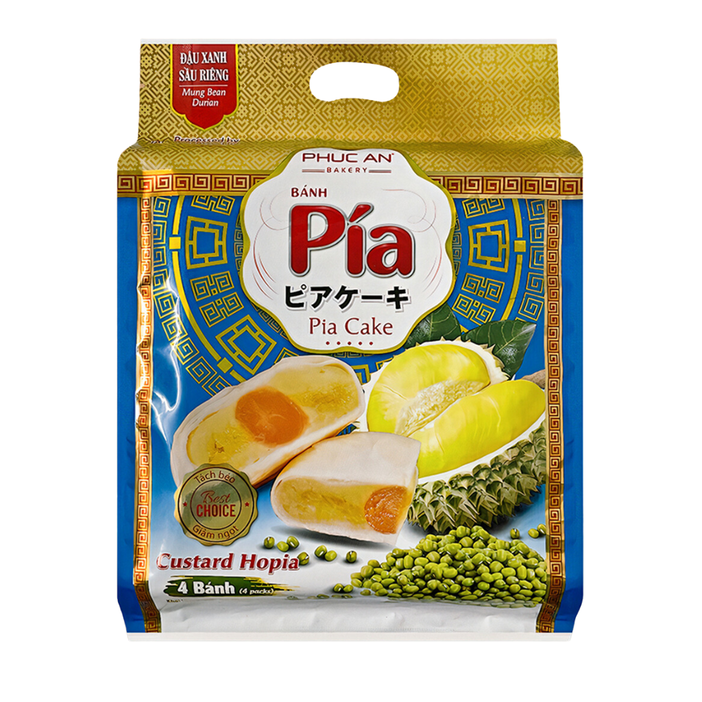 Get [PHUC AN] Pia Cake 1 SaltedEgg (MungBean, Durian)- 17.6 oz ...