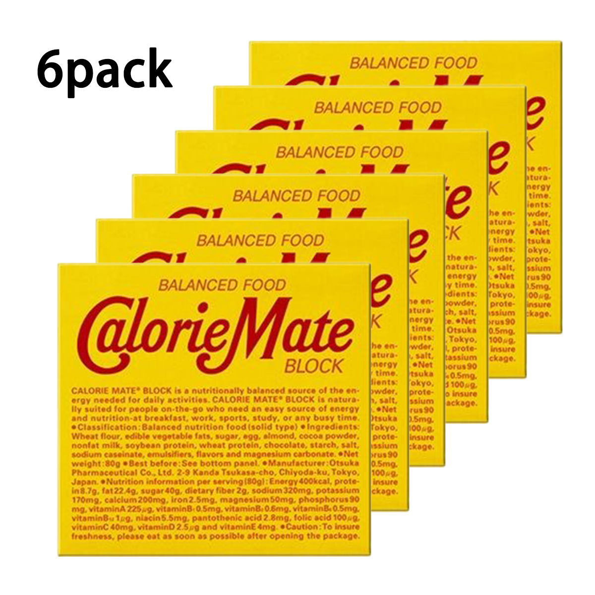 Get Otsuka Calorie Mate Block 6 Pack BB 7/31/25 Delivered | Weee! Asian ...