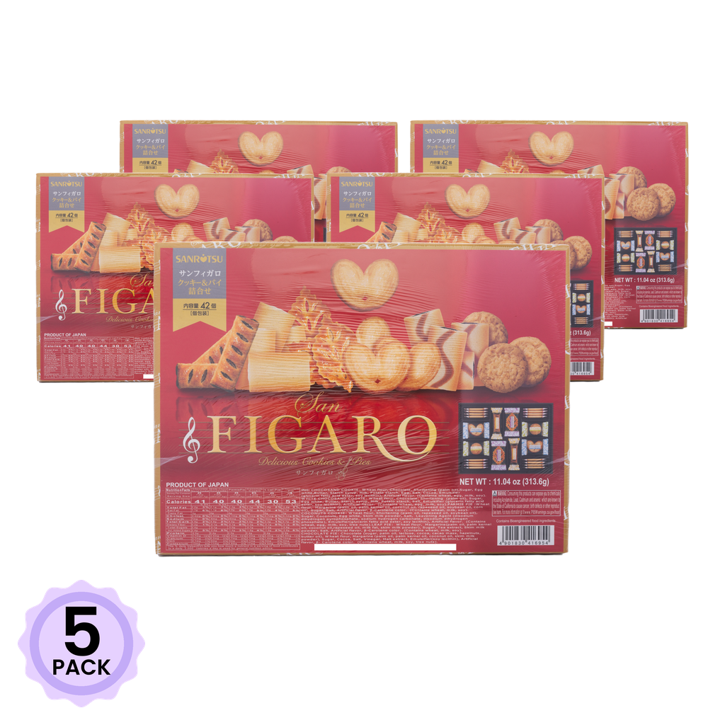 San Figaro 多重奏饼干礼盒 275.4 克*5 包 - Weee!