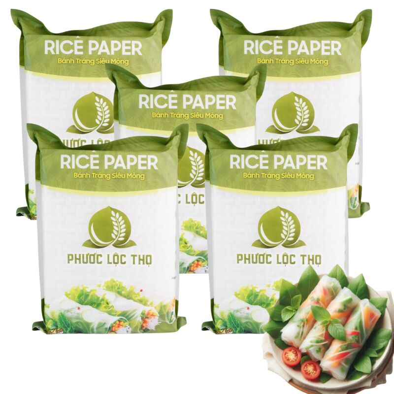 Get Phuoc Loc Tho Ultra Thin Square Rice Paper 5 Bags Delivered | Weee ...