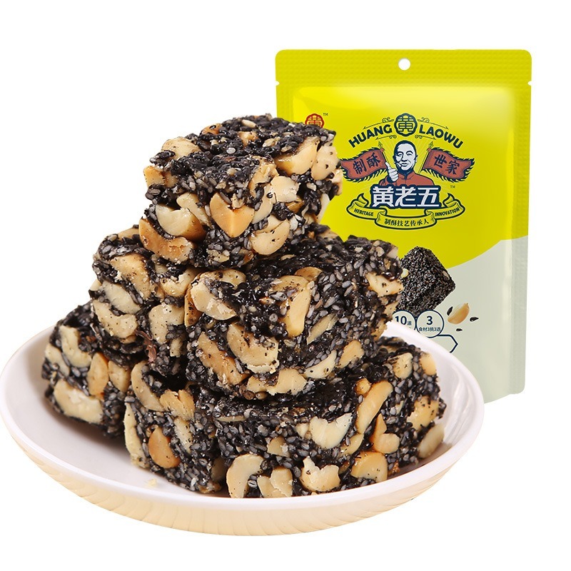 Get Huanglao five black sesame cake Sichuan specialty black sesame casual snack snac Delivered ...
