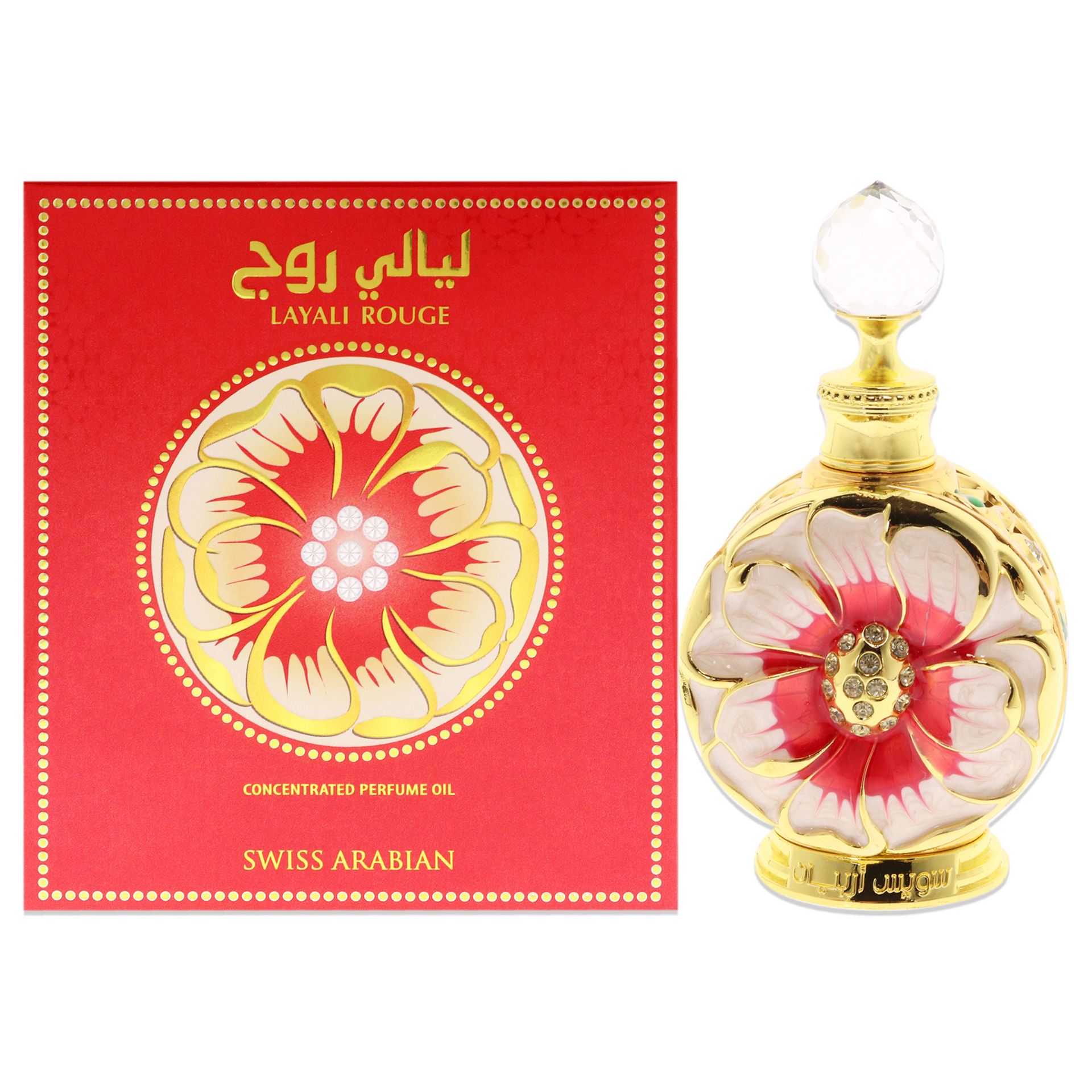 Get Layali Rouge by Swiss Arabian for Women - 0.5 oz Parfum Oil ...