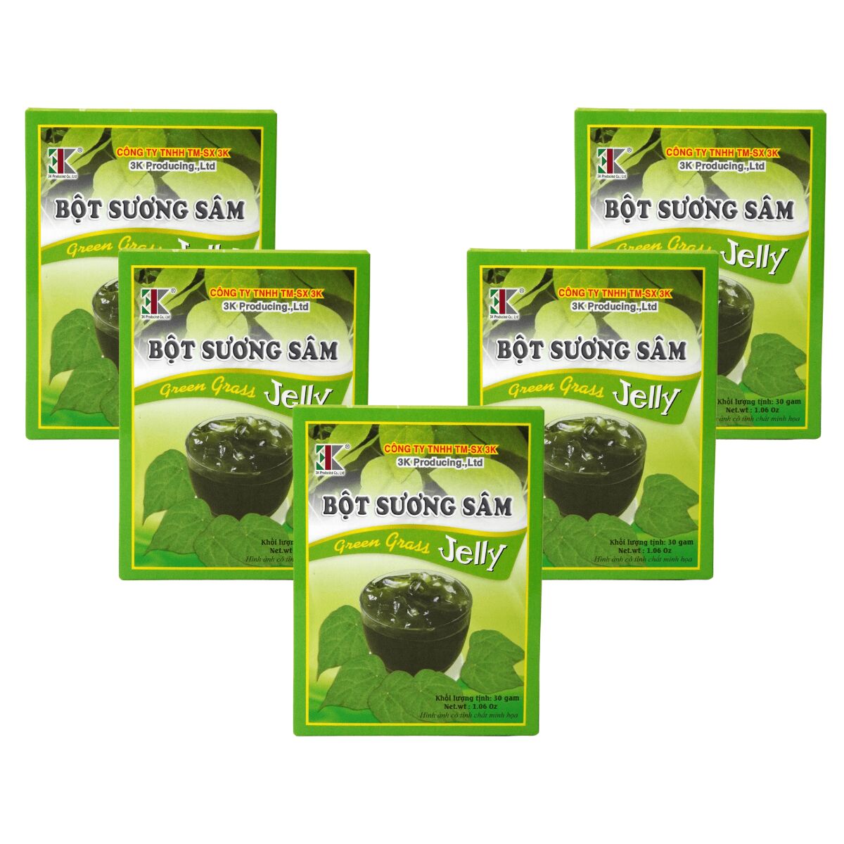 Get [3K] Instant Grass Jelly Dessert Powder Pack 30gx5 5 count ...