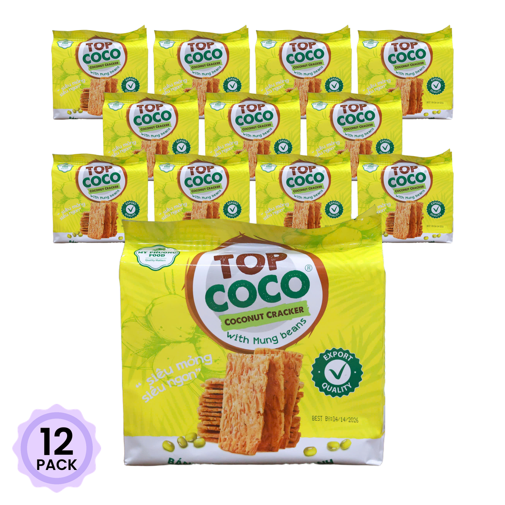 Get Top Coco Coconut Cracker with Mung Beans 5.29 oz*12 pack Delivered ...
