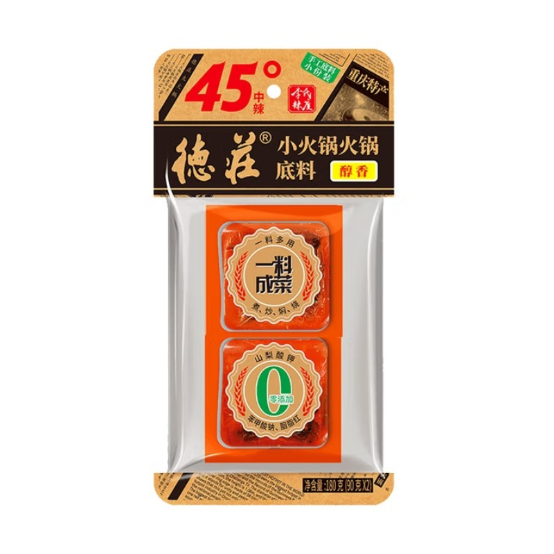 Get Medium spicy 45 degrees hot pot base 180g*1 bag 180 g Delivered ...