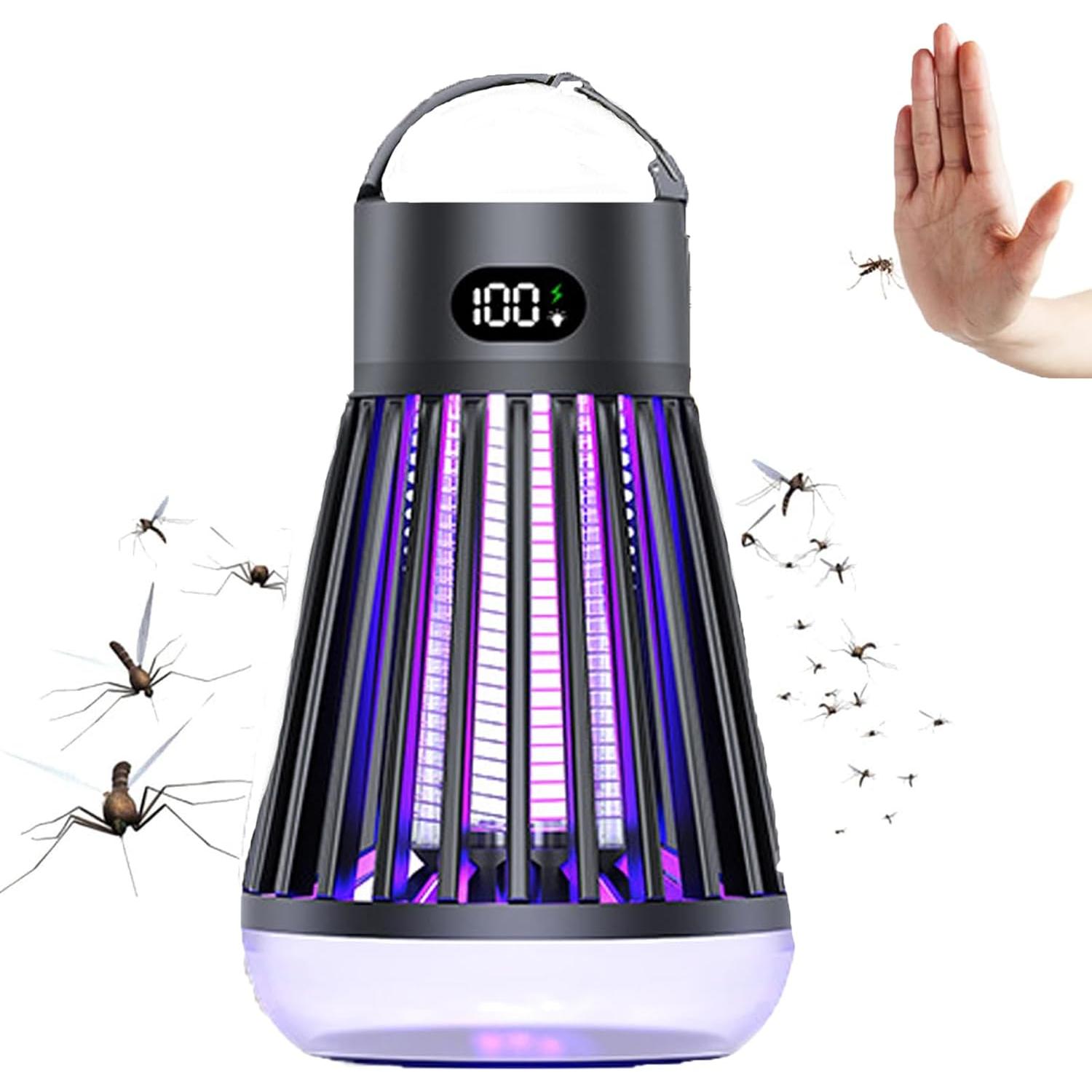 Get Portable Bug Zapper, Cordless Rechargeable Mosquito Zapper, Trap ...