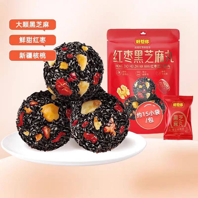Get Red date black sesame pill 108g*1 bag Delivered | Weee! Asian Market