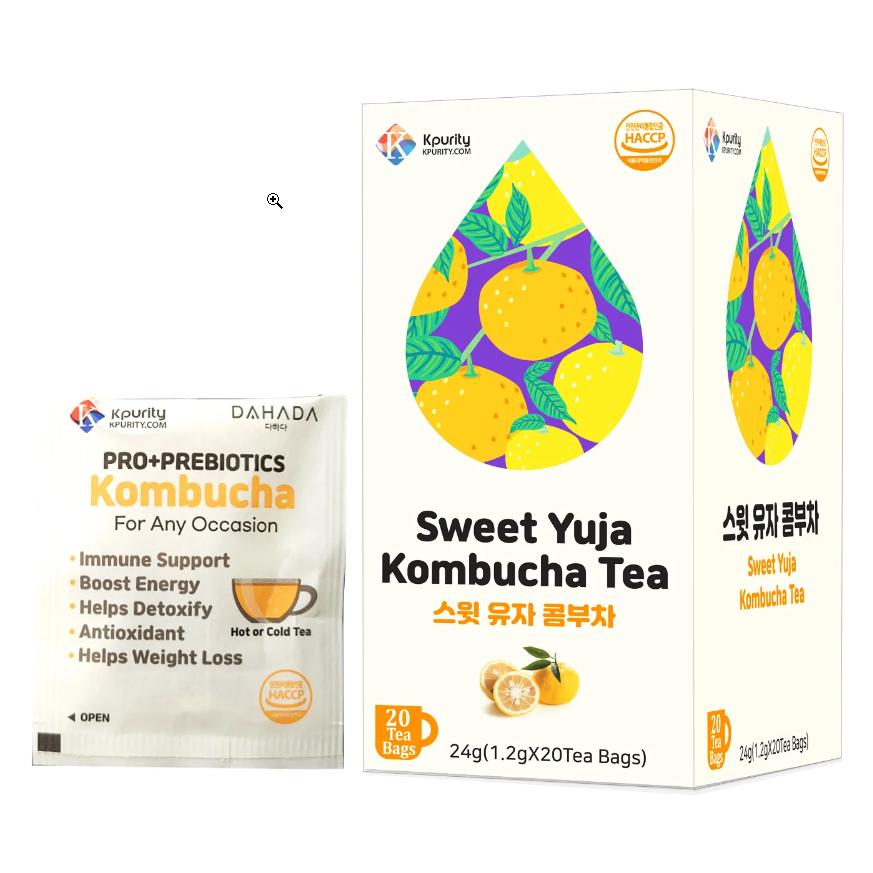 Get KPURITY Korean Sweet Citron Yuja Kombucha Fermented Citrus Flavor ...