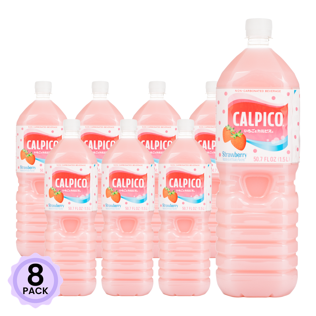 Get Calpico Non-Carbonated Soft Drink, Strawberry Flavor 50.7 oz*8 pack Delivered | Weee! Asian ...