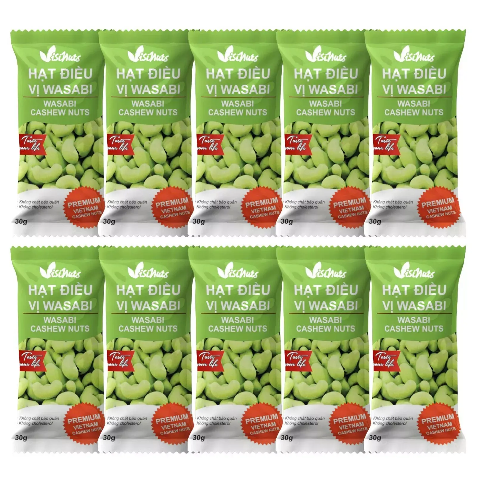 Get Wasabi Cashew Nuts 30g, Pack of 10 Delivered | Weee! Asian Market