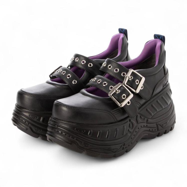 Get Yosuke Matte Platform Shoes Black 23cm Delivered | Weee! Asian Market