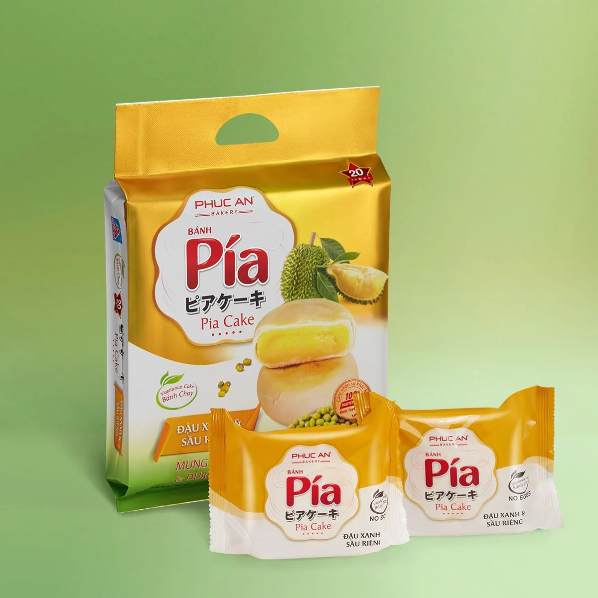 Get [PHUC AN] Pia Cake Mix (Mung-Durian-Vegetarian) - 14 oz Delivered ...