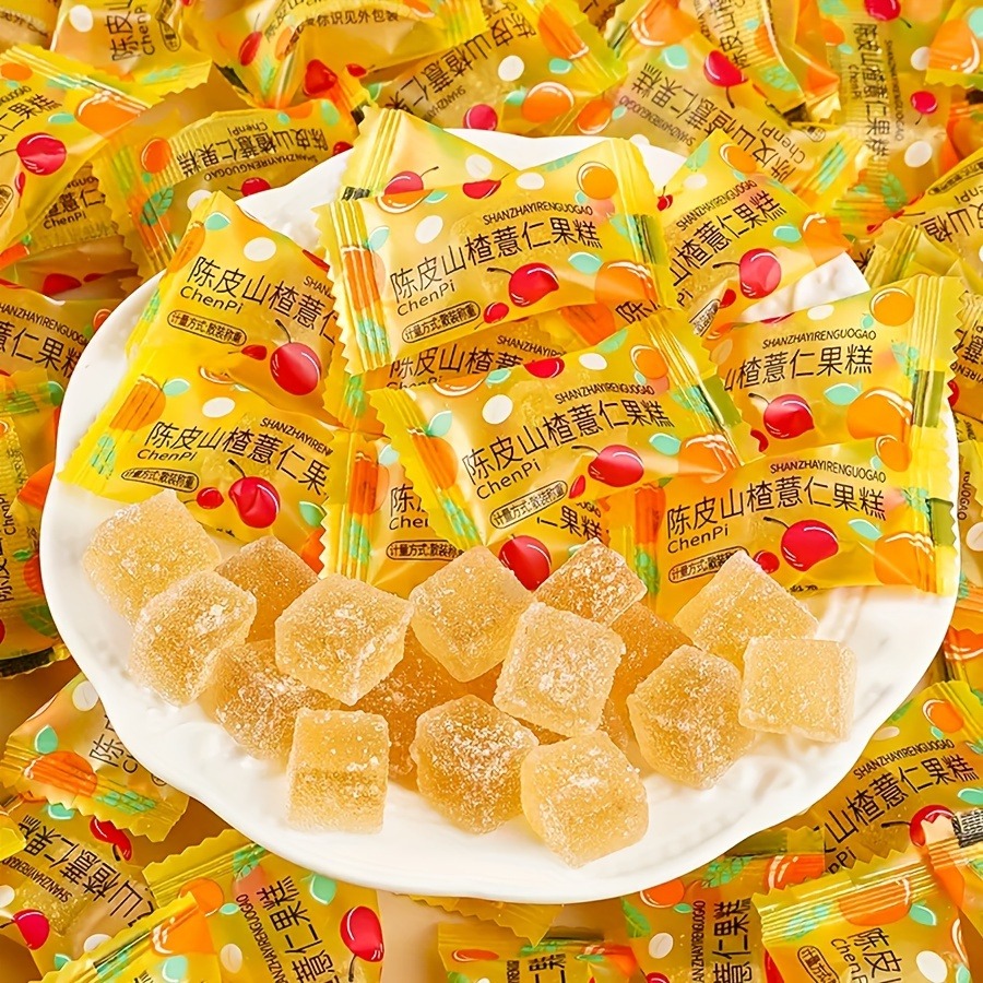 Get Tangerine peel hawthorn Coix seed soft candy snack delicious candy ...