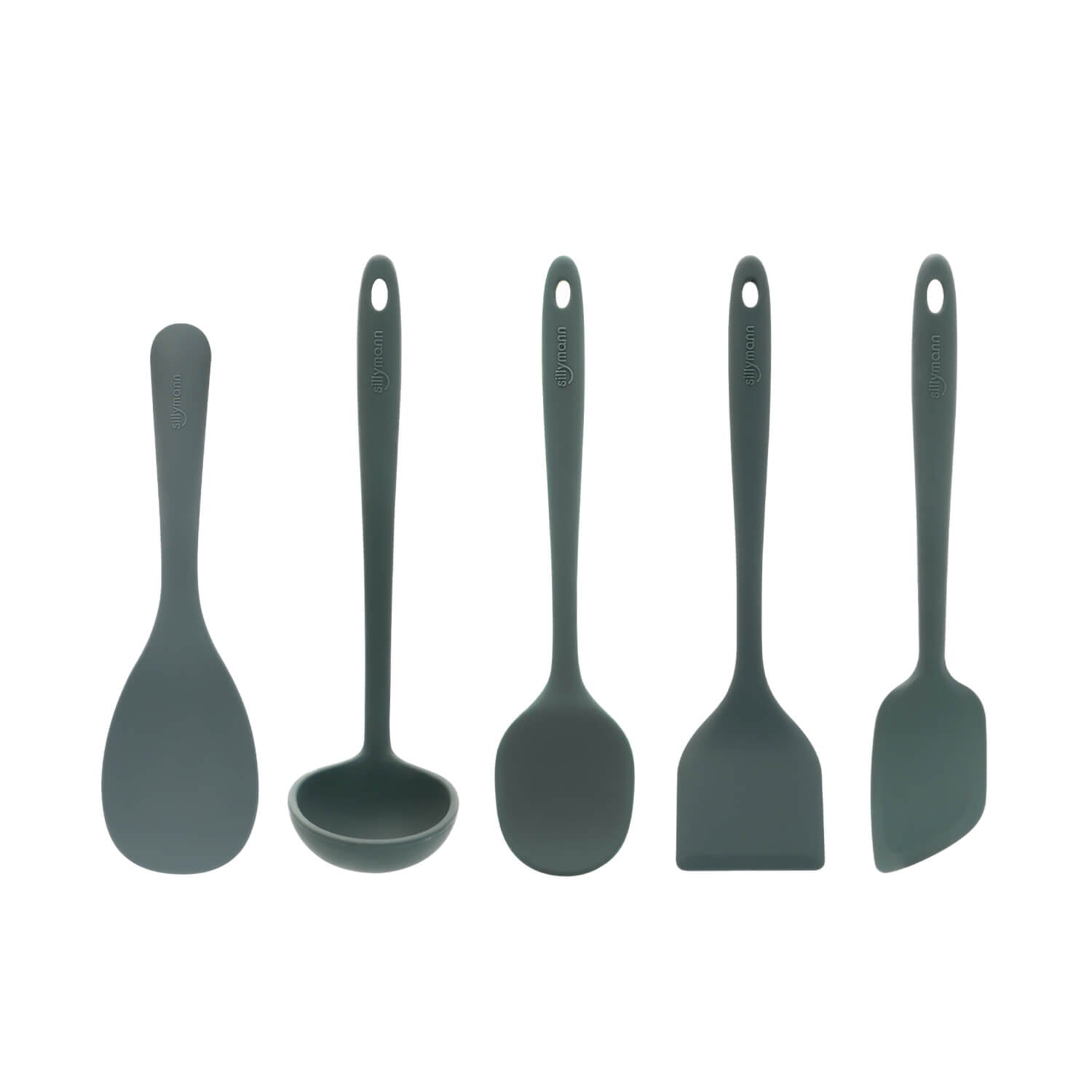 Get Sillymann Platinum Silicone Harmony Kitchen Utensil Set - Ocean ...