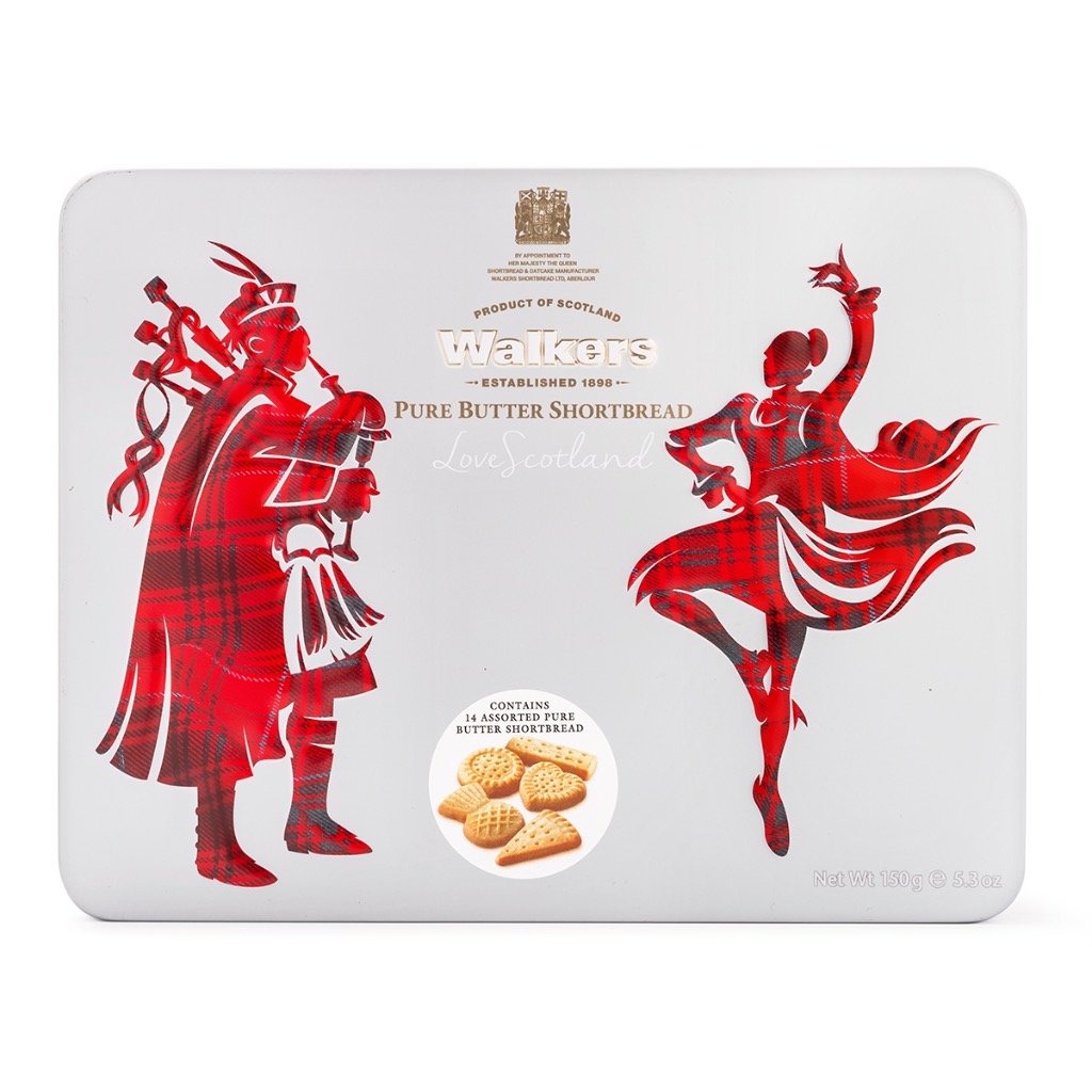 Get Walkers Assorted Shortbread Tin, Scottish Piper and Icon Dancer ...