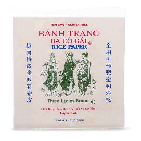 Get Three Ladies Brand Machine Square Rice Paper 22cm 12 oz Delivered ...