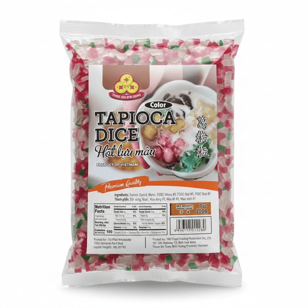 Get Color Tapioca Dice Cubes Hot Luu Mau 200 g Delivered | Weee! Asian ...